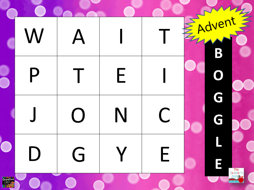 The Teacher's Desk 6...: Mind Boggling Monday: Advent, a Banner ...