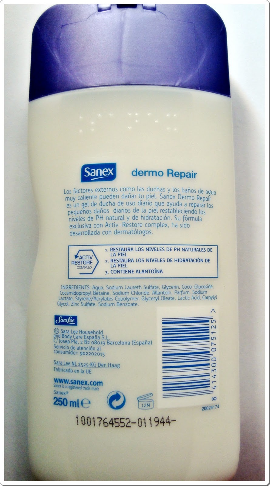 Gel de ducha Sanex dermo Repair - DoBeauting