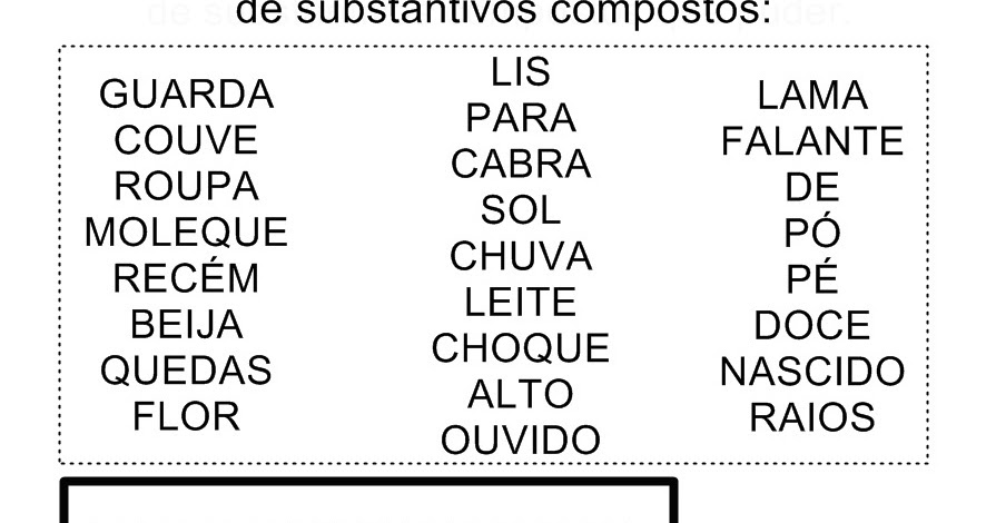 uma normalista: Substantivos compostos