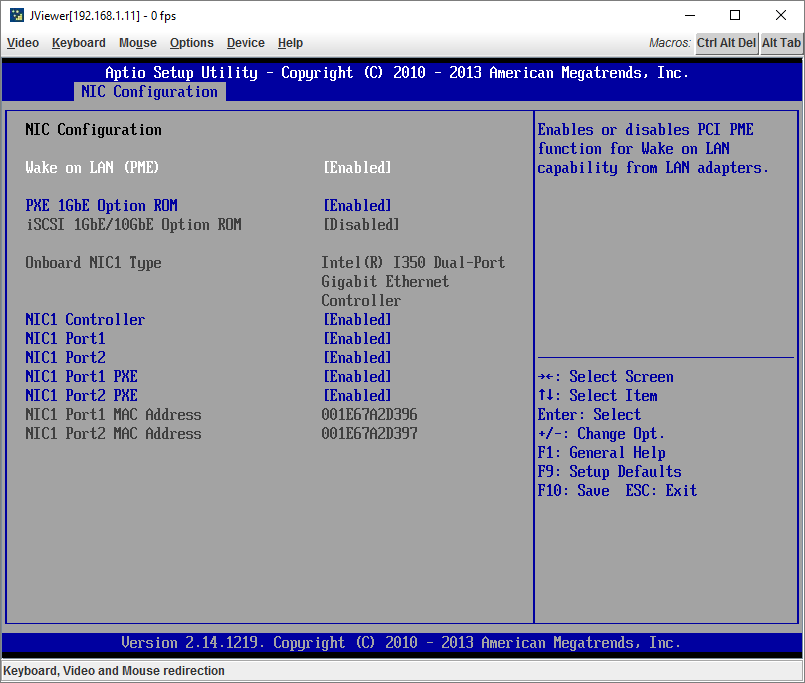 老人家無記性筆記: Server BIOS 設定 - Advanced