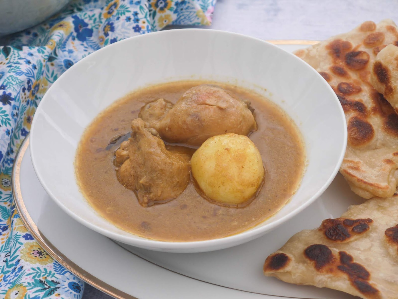 This Muslim Girl Bakes: Malaysian Chicken Curry with Roti Canai.