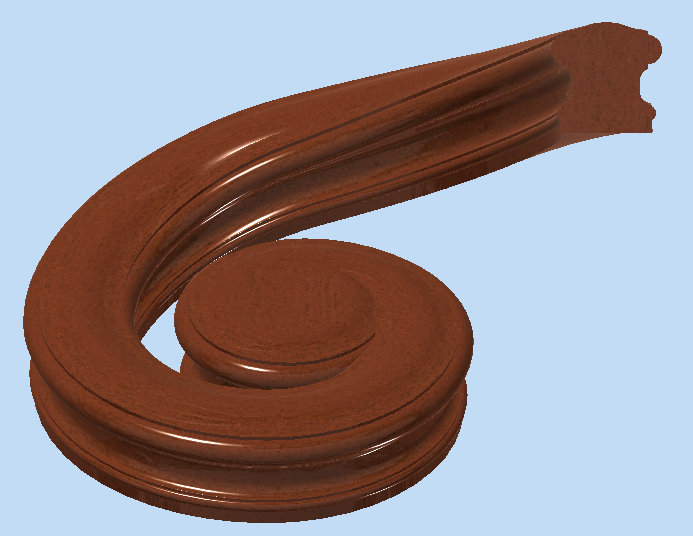 TwistedHandrails.com: Volute Drawing