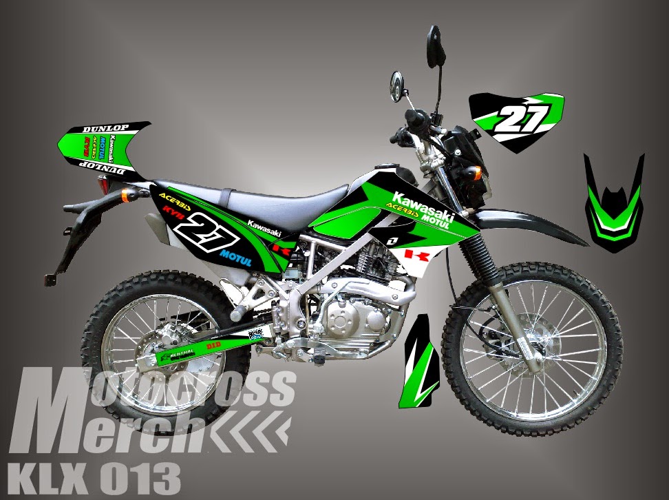 STRIPING / DECAL / STIKER MOTOR CUSTOM: decal klx 150 / dtracker 150
