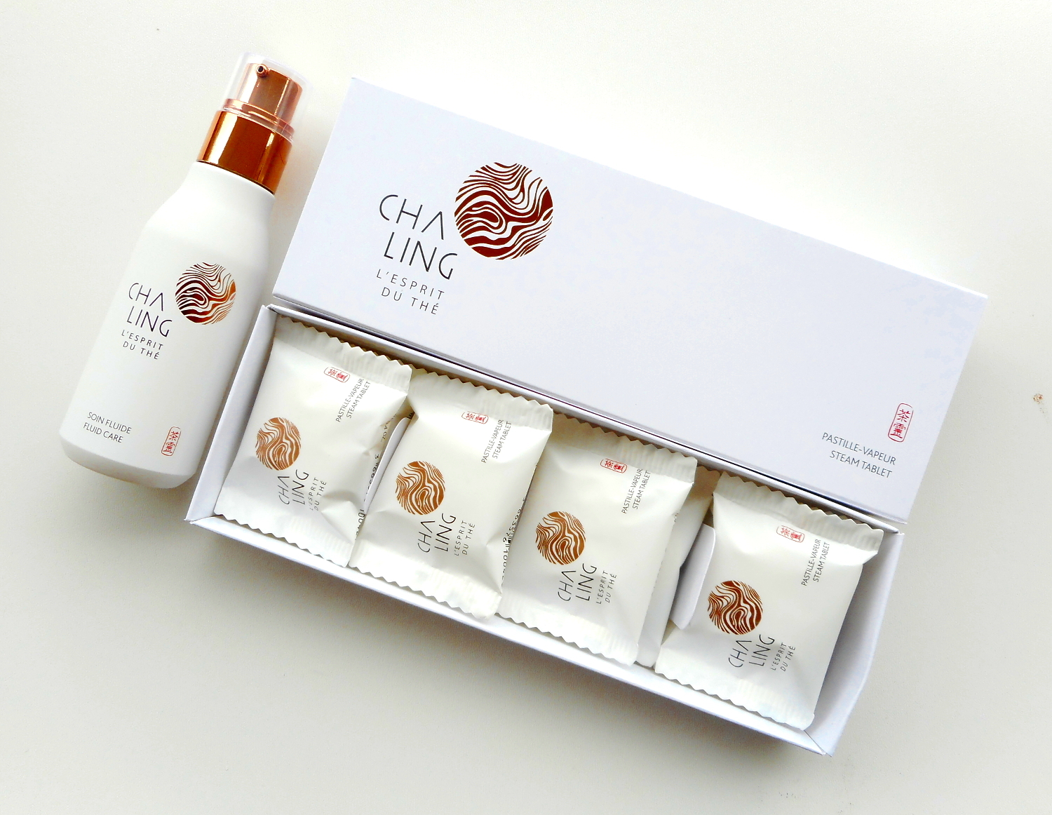 CHA LING Soin Fluide Hydratant et Pastilles Vapeur Purifiantes (Green ...