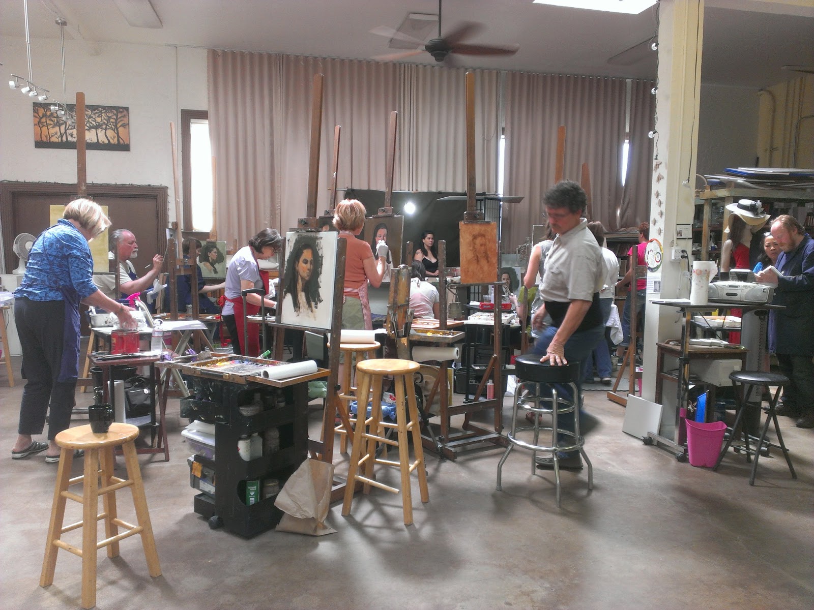 Patris Studio and Art Gallery : Day 2 Michael Siegel Portrait Painting ...