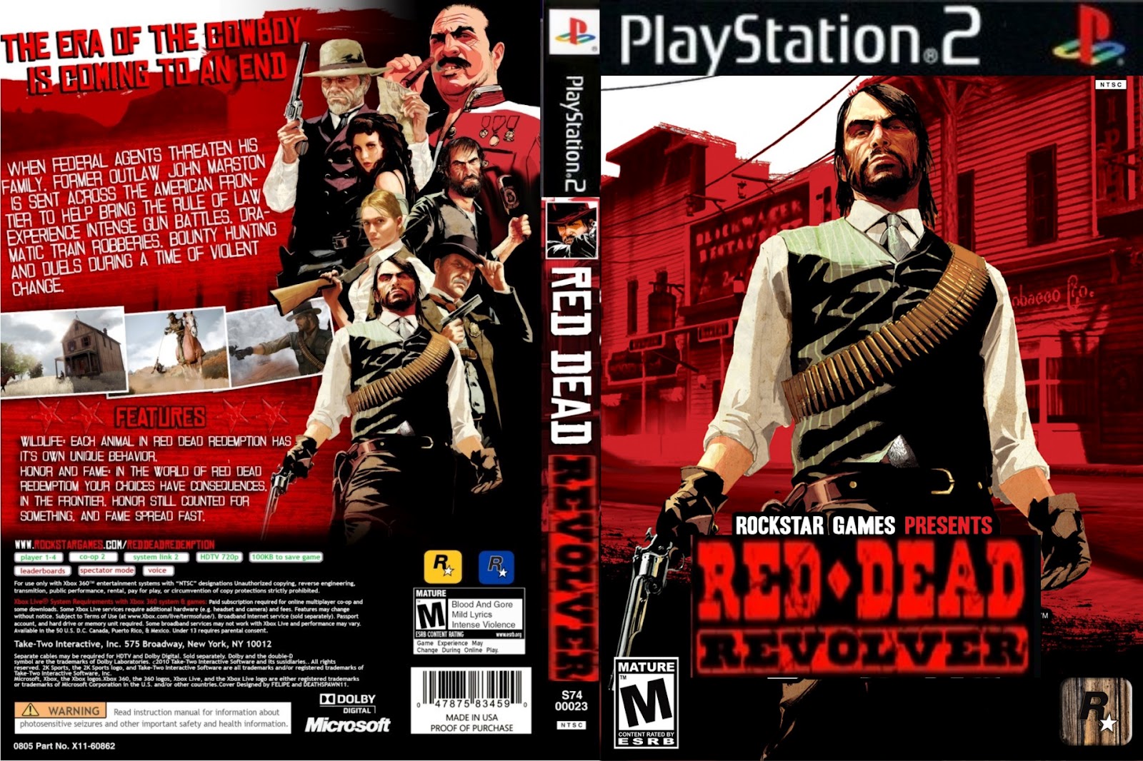 capas mundial: RED DEAD REVOLVER PS2