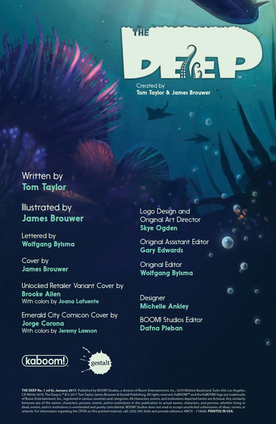 Images: Boom! Studios Comic Book The Deep #1 Preview