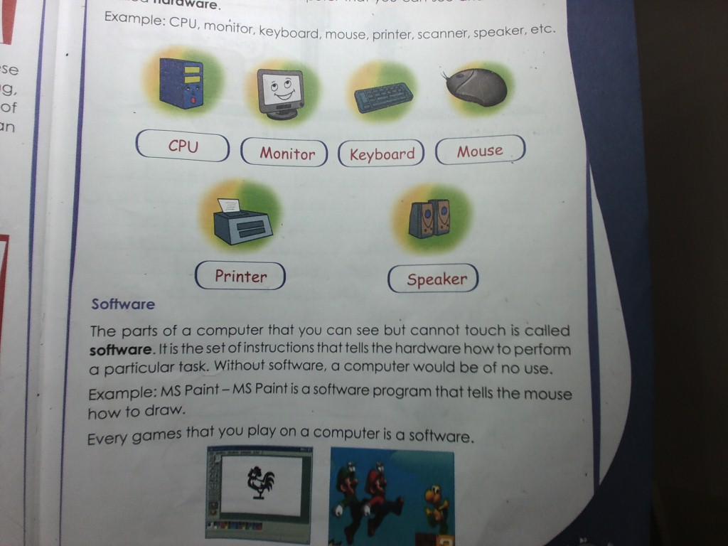computer grade 3 ch-1 know your computer textbook excercise