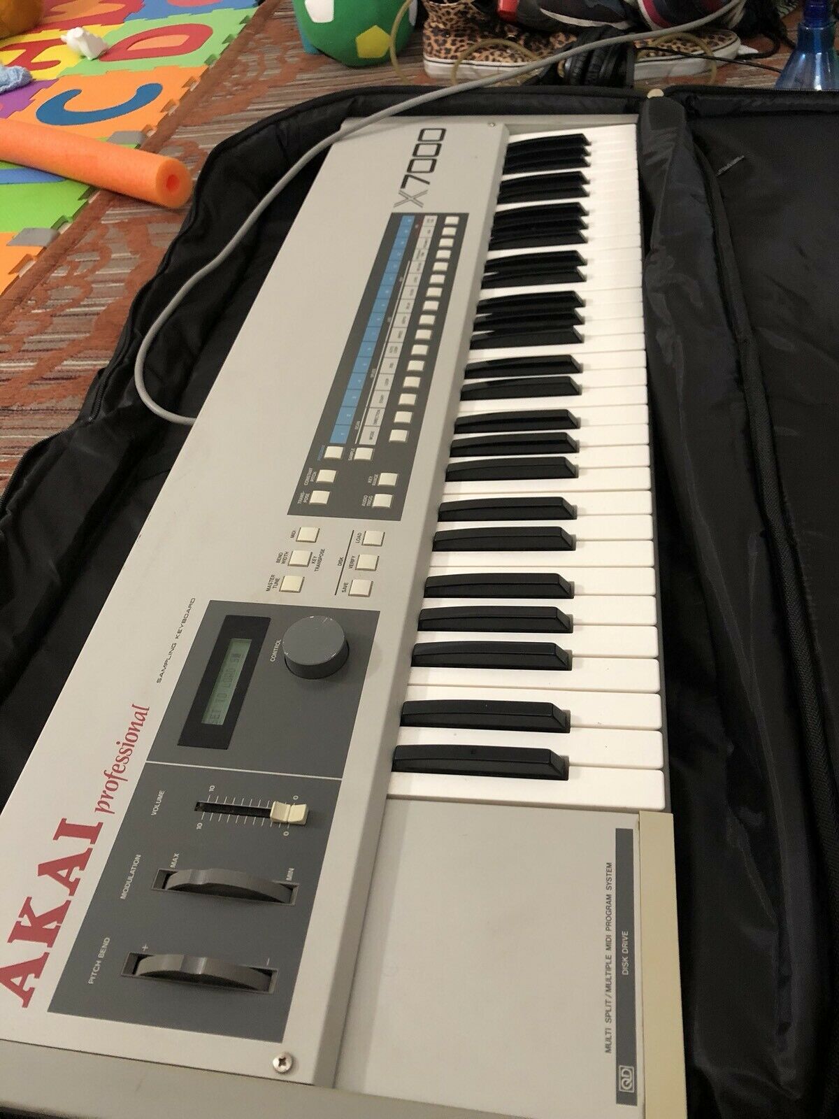 MATRIXSYNTH: Vintage Akai Professional X7000 Sampling Keyboard SN 11225 ...