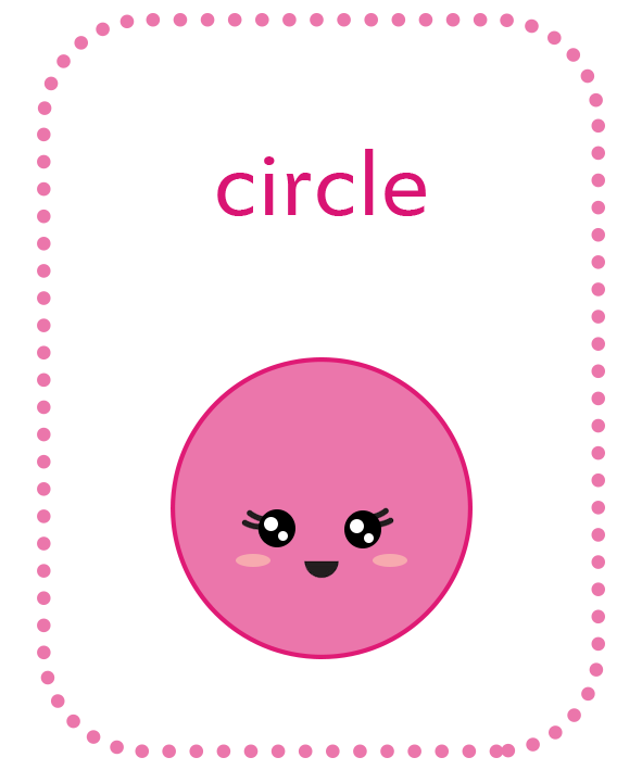 Shapes Flashcards for Kids - Circle