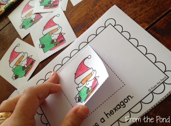 Santa Shapes Reader - Christmas and 2D Shapes | From the Pond