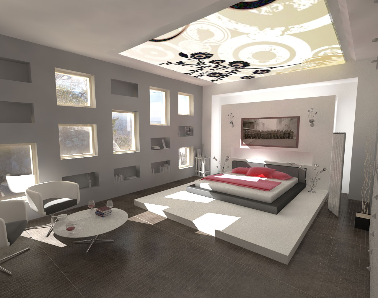 Modern Bedroom Wall Designs: Modern Bedroom Wall Designs