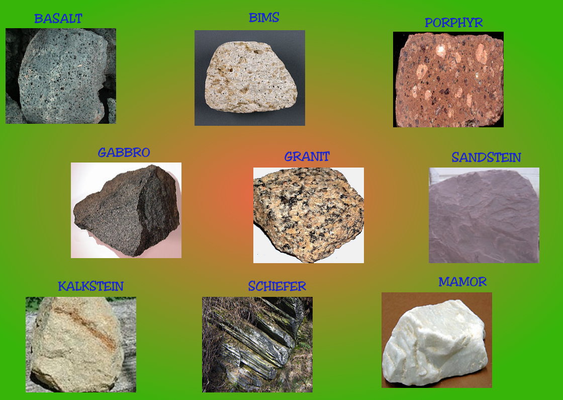 VOM BOCK ZUM GÄRTNER: BODENBILDUNG - GESTEINE UND MINERALIEN