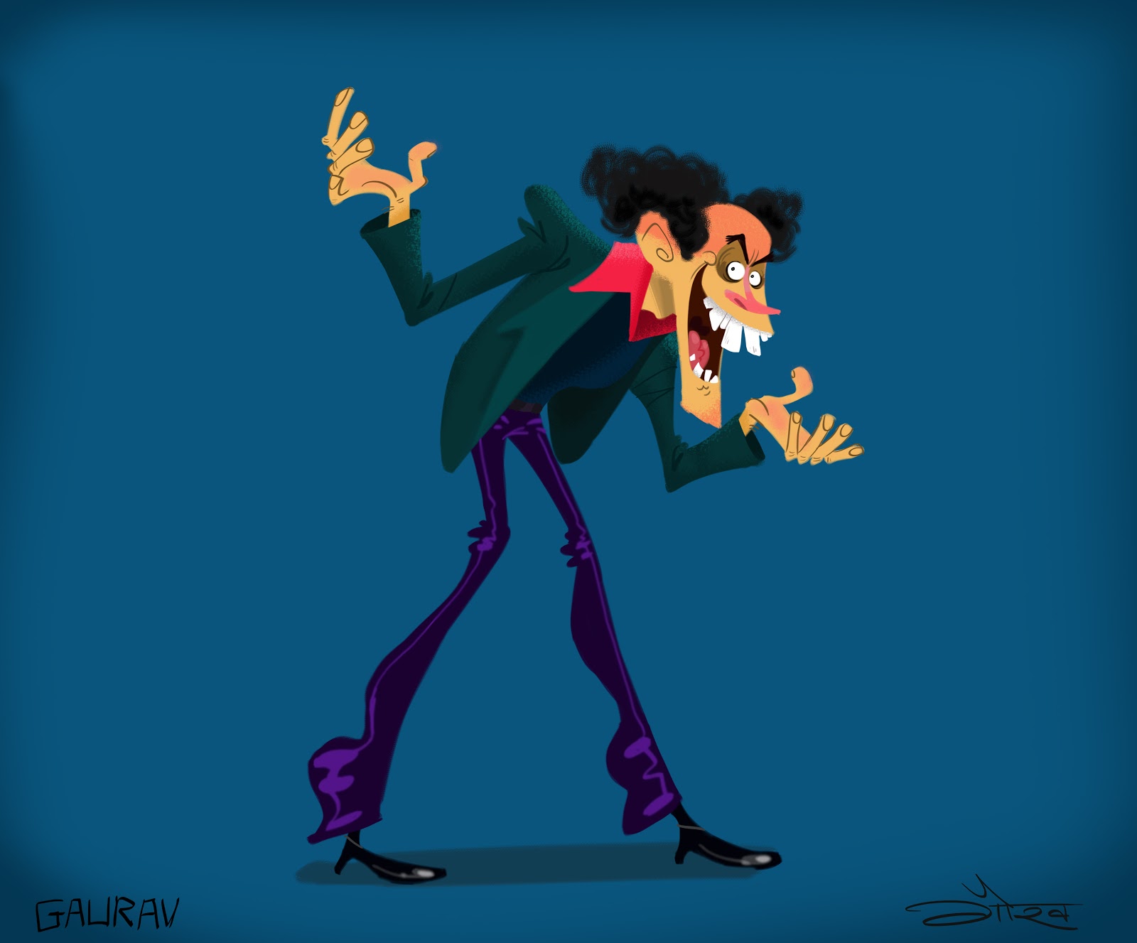 character design famous indian marathi movie villain "tatya vinchu ...