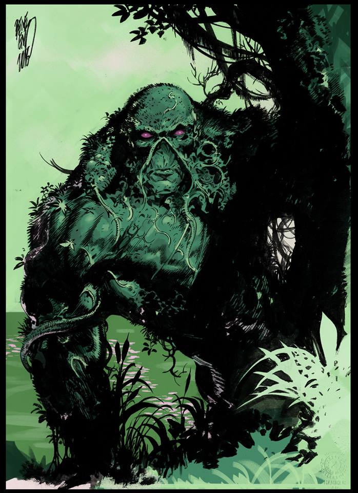 swampy (color) | Swamp thing art, Swamp thing tattoo, Swamp