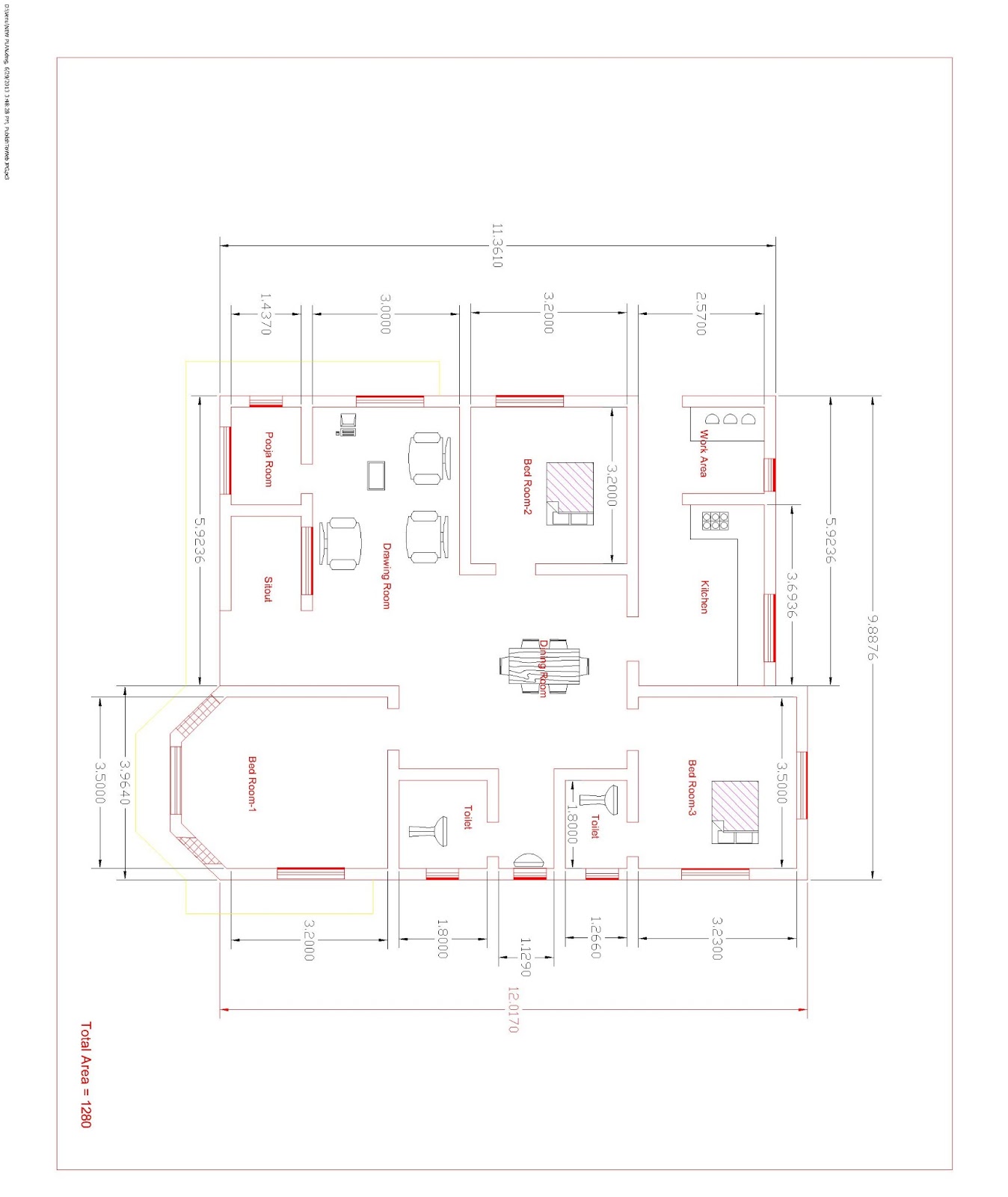 ENTE VEEDU: Kerala Style House - For a Small Family