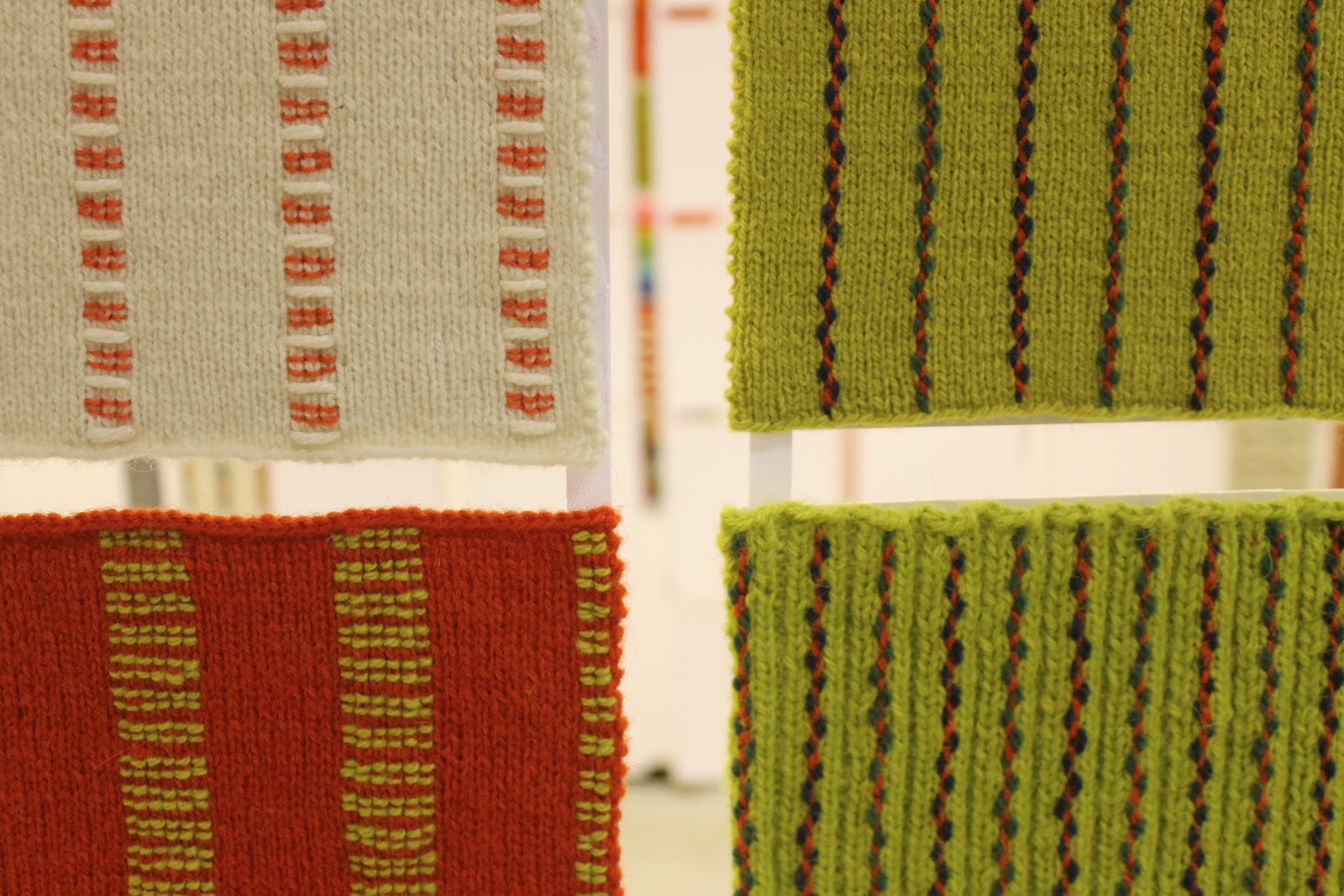 Händer på Haga: Brodera på stickat