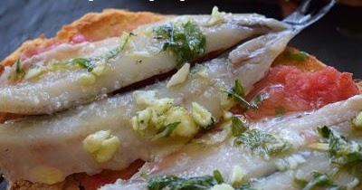 Tosta de Boquerones en Vinagre