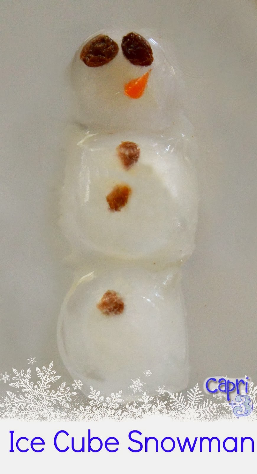 Ice Cube Snowman ~ Artsy Play Wednesday {LINKY} - Multi-Testing Mommy