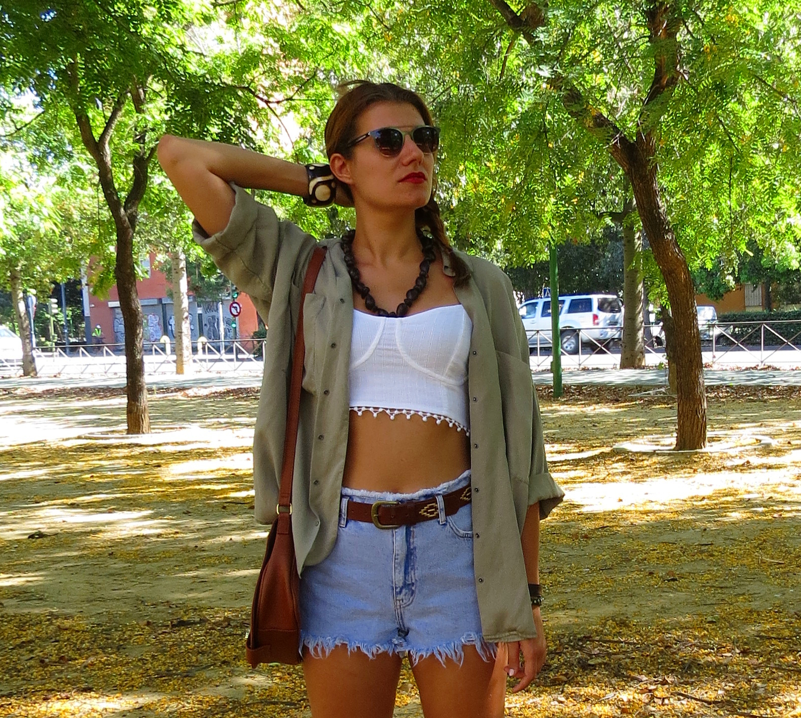 My blondie way: Shorts con flecos