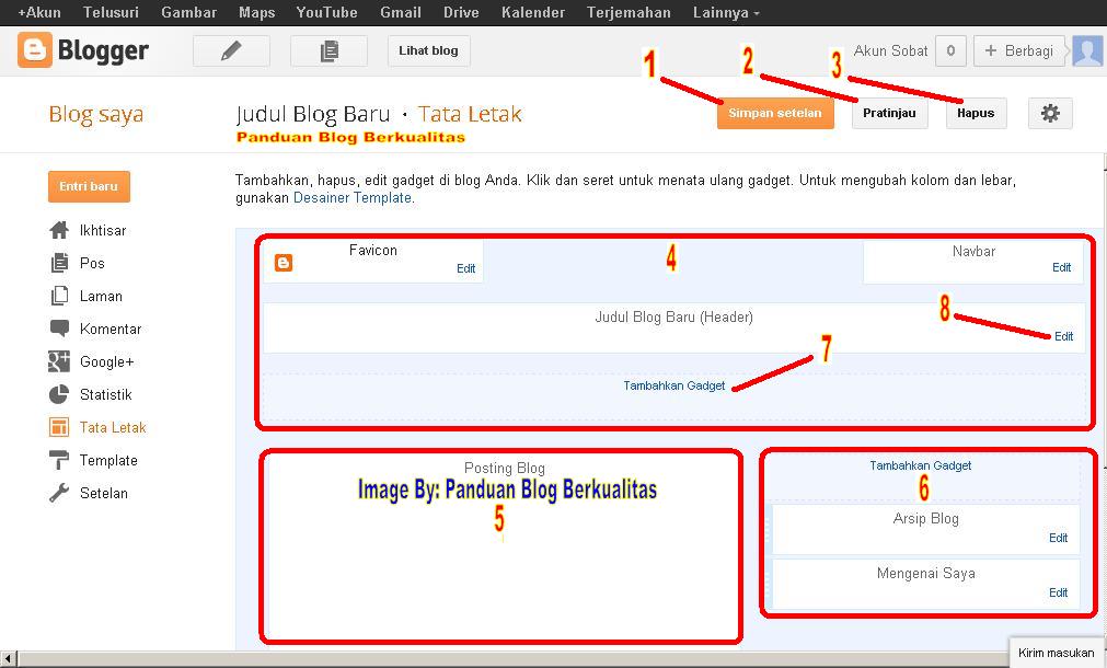 Melakukan Perubahan pada Layout Blog - Panduan Blog Berkualitas