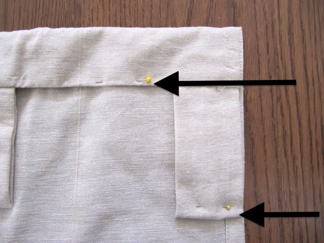 Sew Many Ways...: How to Turn Tab Top Curtains to Back Tab Curtains...