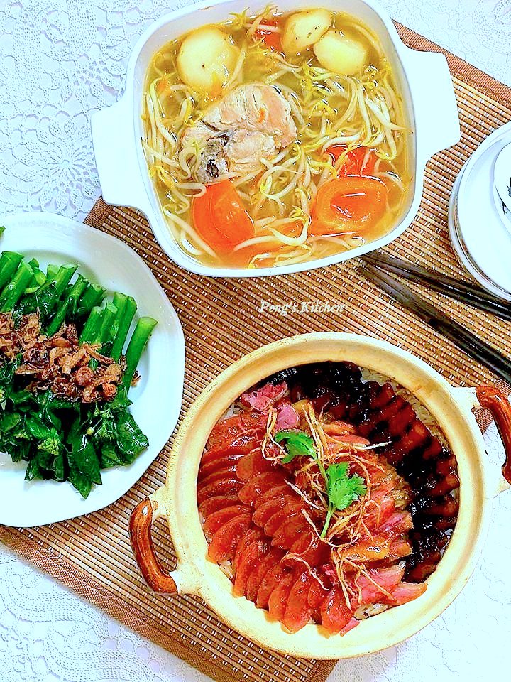 Peng's Kitchen: Chinese Preserved Meat Rice 腊味饭