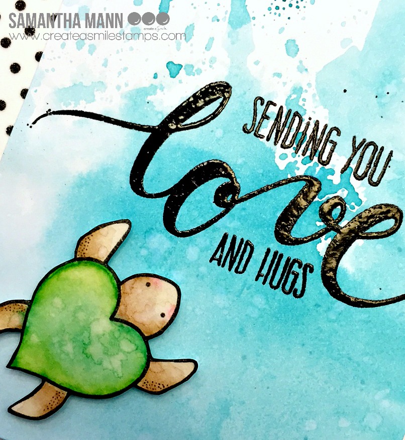 Create a smile: Watercolored Love and Hugs!