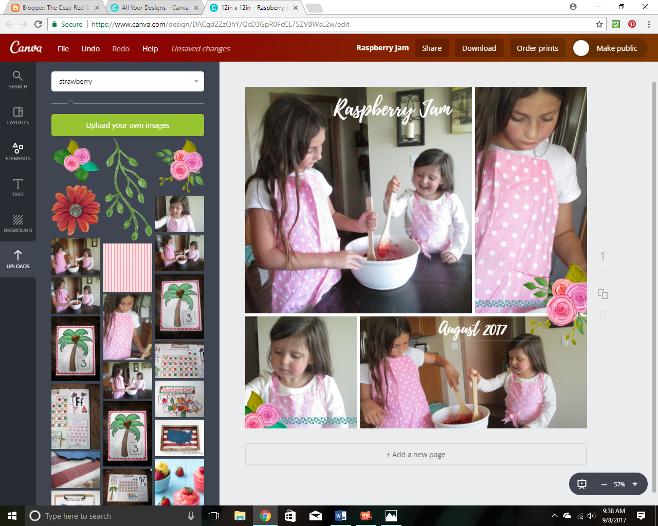 The Cozy Red Cottage: Quick and Beautiful Scrapbook Pages with Canva