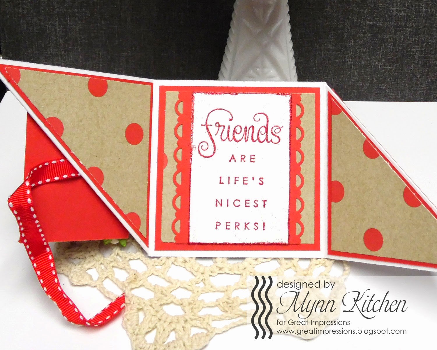 On A Stampage...: Great Impressions: Triangle Tri-Fold Card