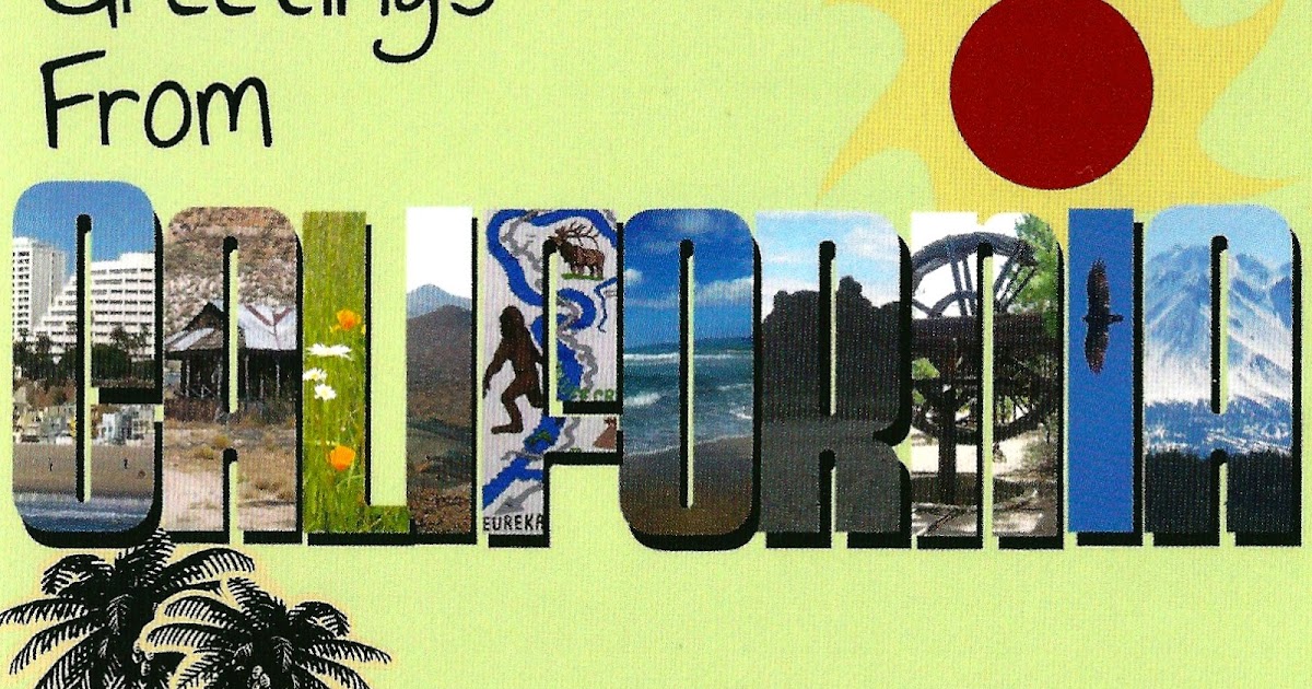 My Favorite Views: California - The Golden State in Large Letters