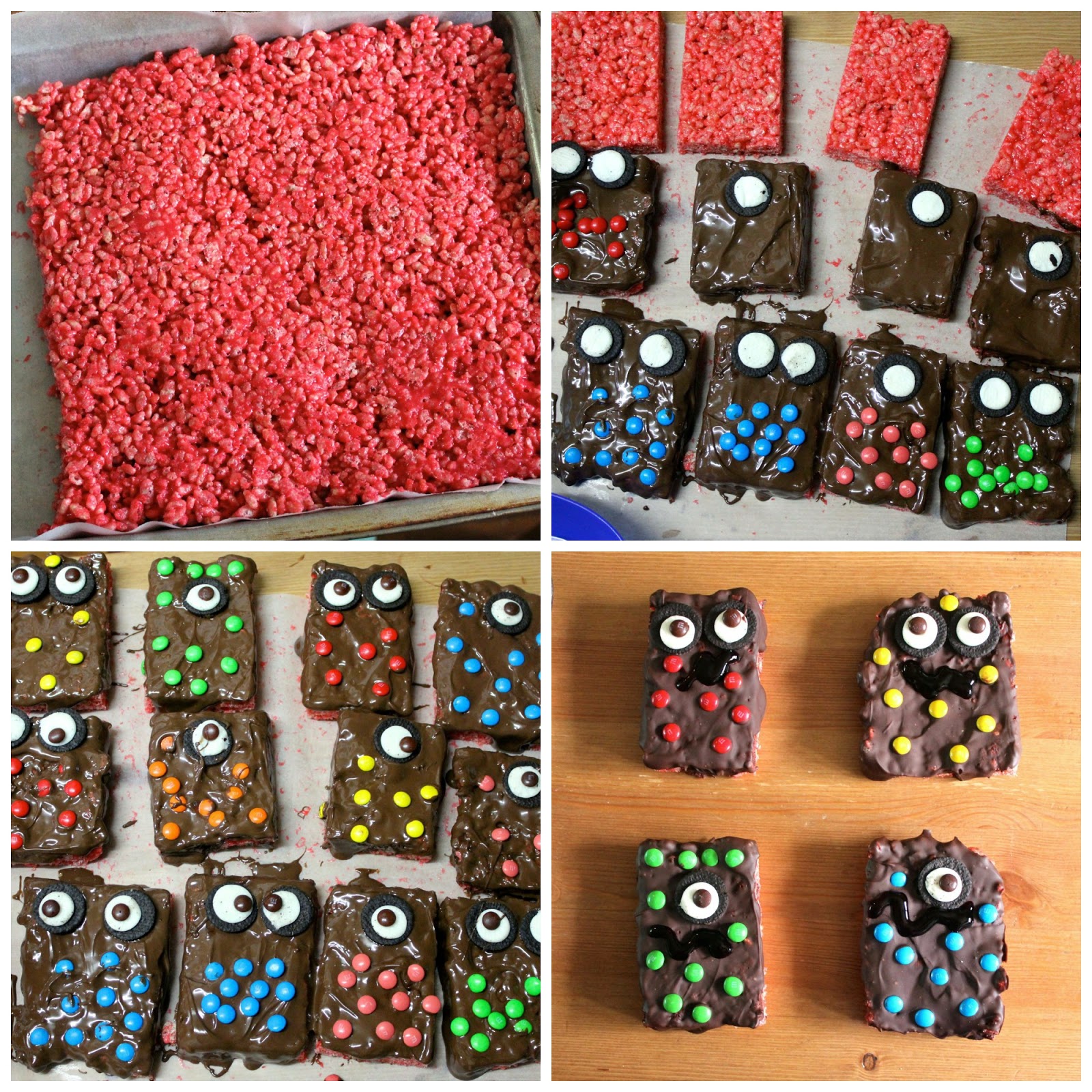 Green Gourmet Giraffe: Monster cake, monster rice krispies and the red ...