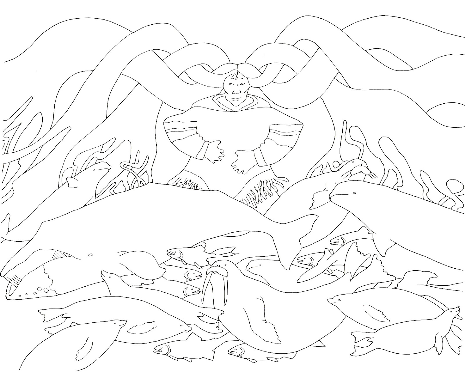 CanLit for LittleCanadians: Inuit Spirit: A Colouring Book