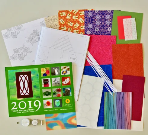 12 New Papercraft Projects via the 2019 Twelve Months of Paper Calendar