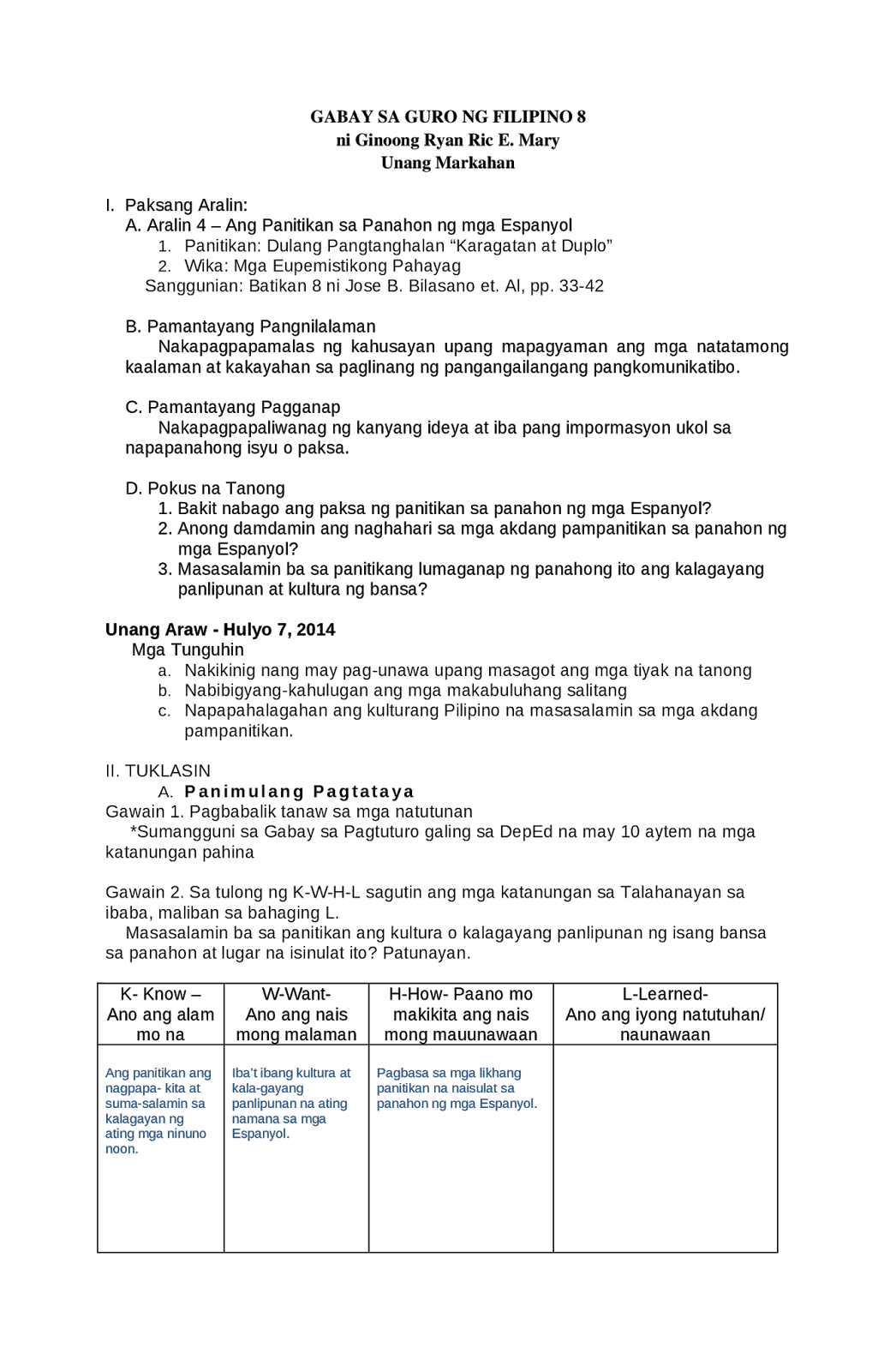 ano ang paksa - philippin news collections