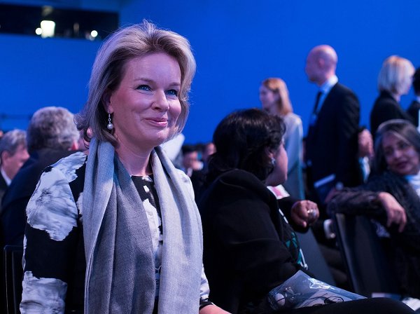 Queen Mathilde and Princess Mette Marit at the WEF in Davos