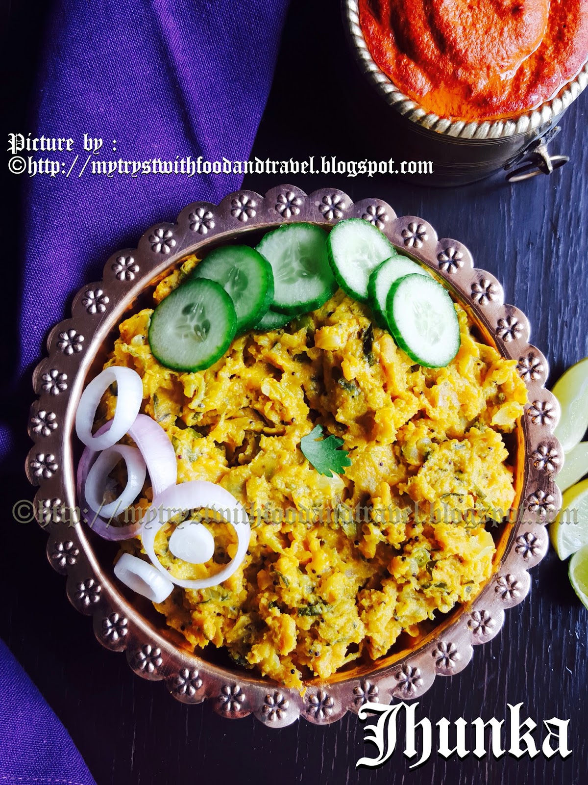 My Tryst With Food And Travel: Zunka Bhakar Recipe / Jhunka Recipe ...