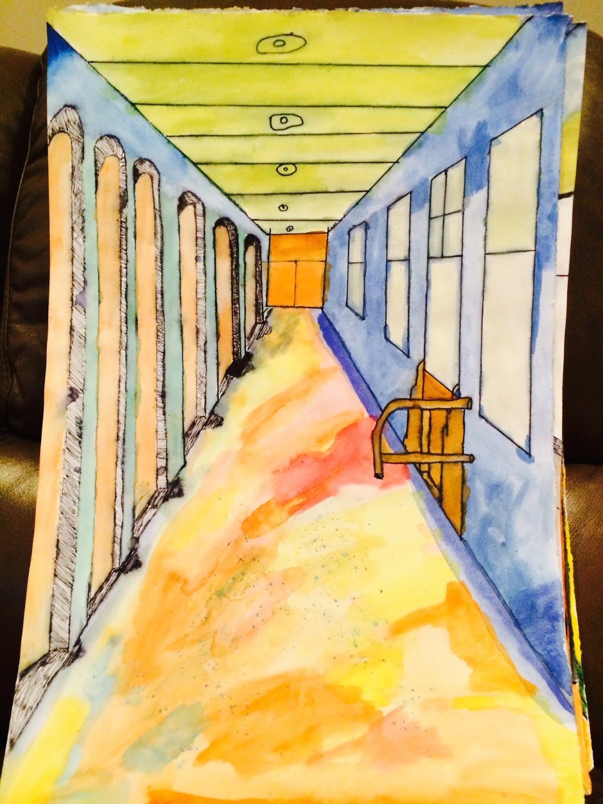 Mrs Hazon Yr 8.12 Visual Arts: Places and Spaces sample work to help ...