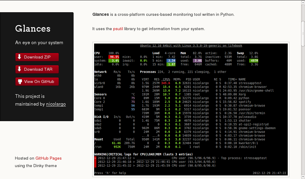 Tandem Windows-Ubuntu: Monitoring w Ubuntu z użyciem Terminala (2)