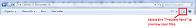 Helpful Hints: How to "Preview" before you open a file