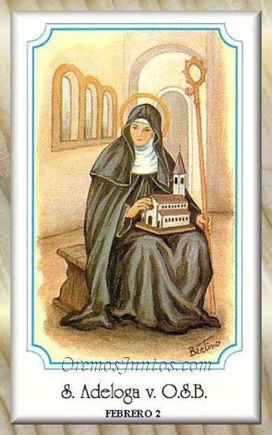Vidas Santas: Santa Adeloga, Adeluga o Hadeloga, Princesa Franca, Monja ...
