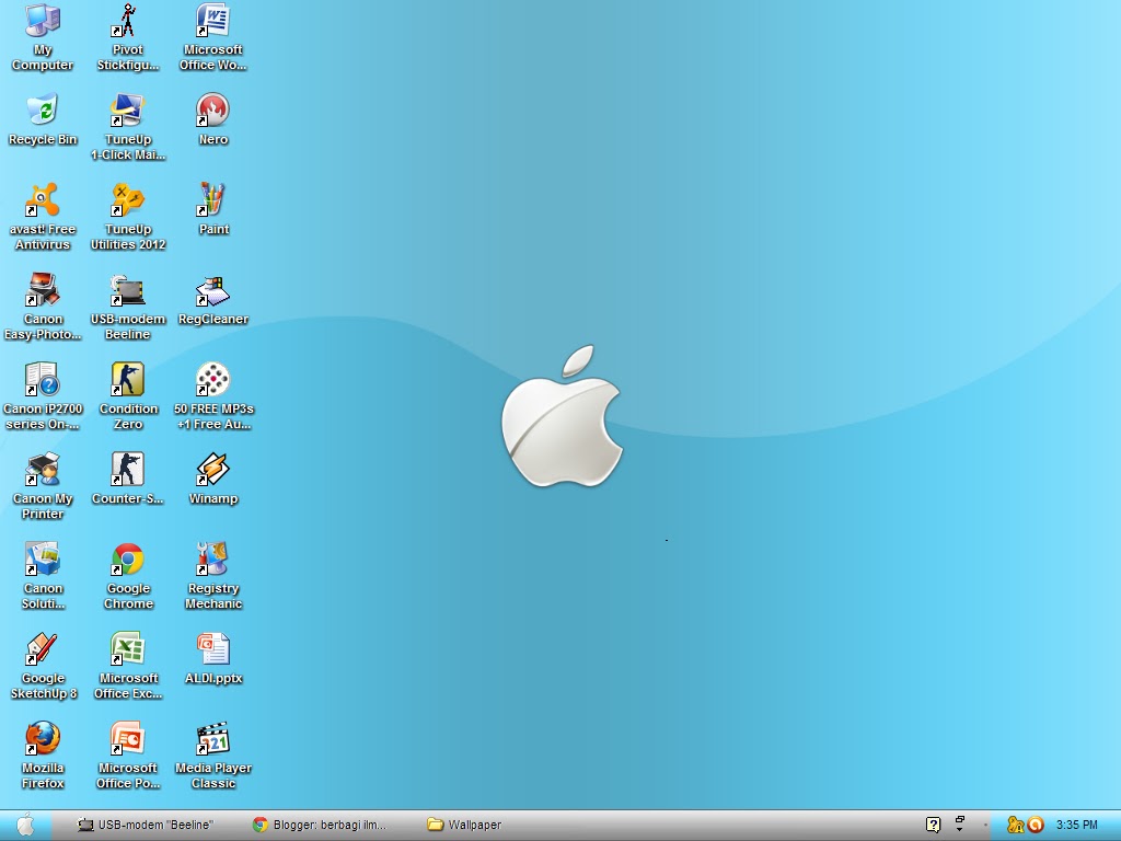 tema apple untuk windows xp. | ibnu_the_blog