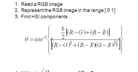 Matlab Code for Converting RGB Image to HSI ~ ENGINEERING PROJECTS