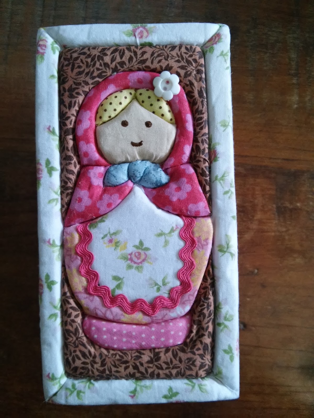 Patchwork embutido: Caixa em Patchwork embutido