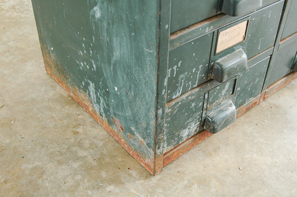 Restored Vintage Metal Hardware Cabinet | Little House of Four ...