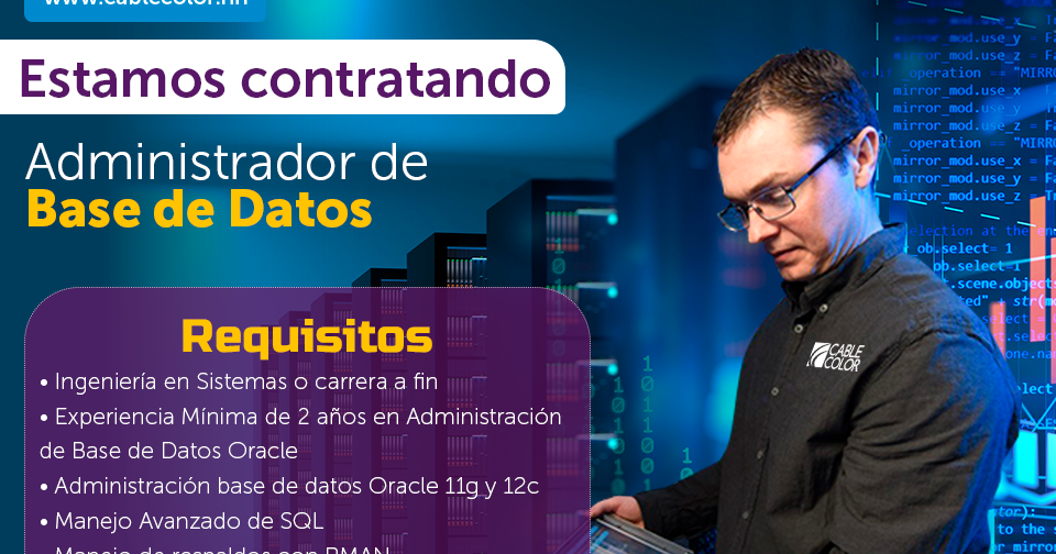 Administrador de Base de Datos - Tegucigalpa