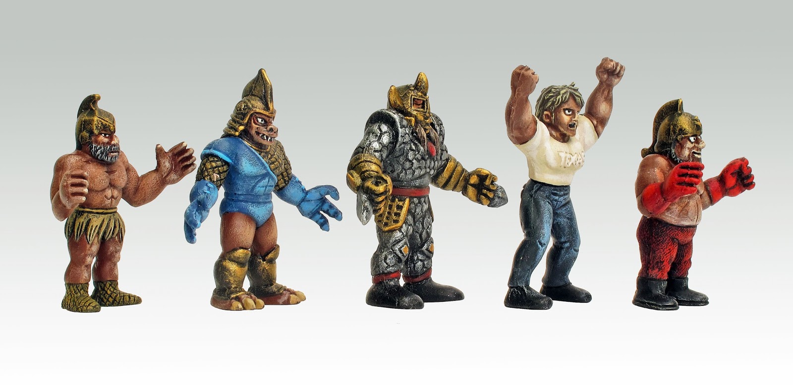 Mike's Painted Miniatures: M.U.S.C.L.E. figures