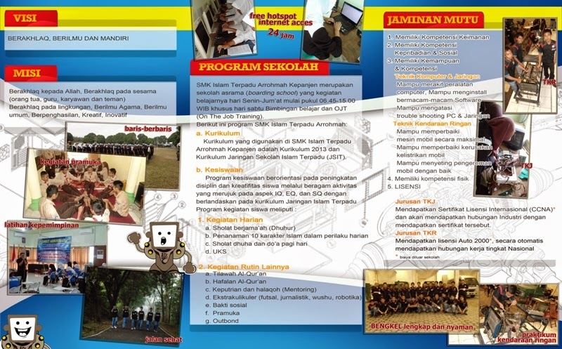 Desain Brosur PPDB ukuran A4 lipat 3 dua sisi | JASA DESAIN DAN CETAK