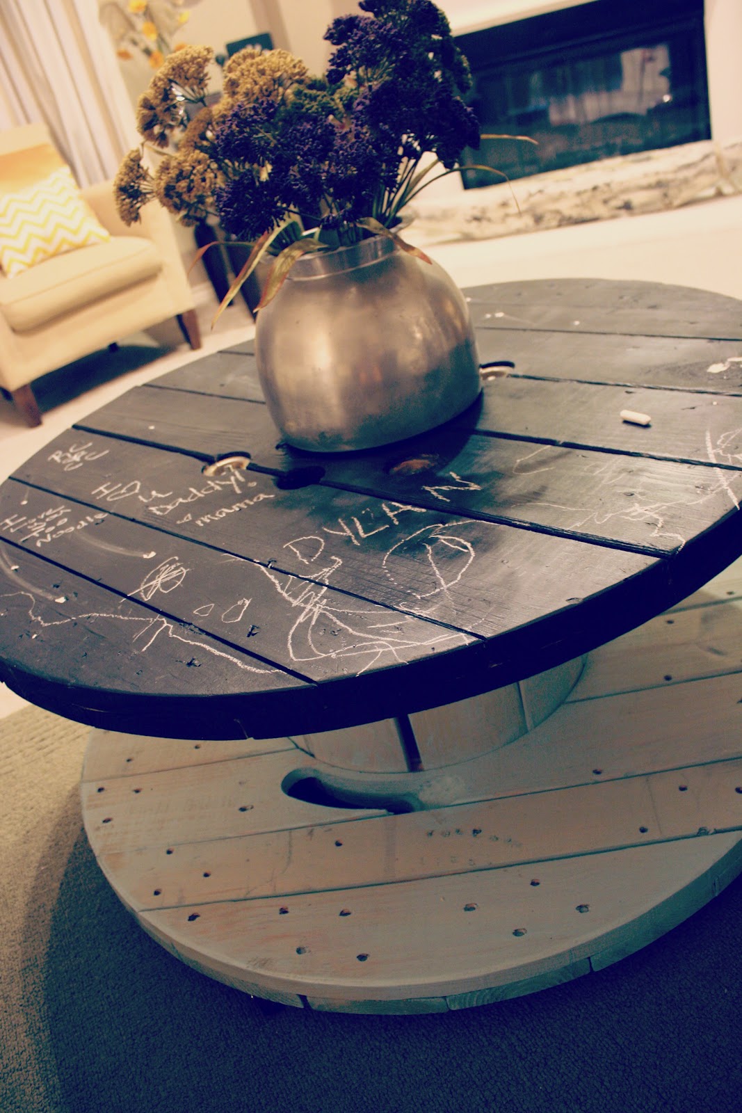 On The Contrary By Chris: The Cable Spool: Repurposed