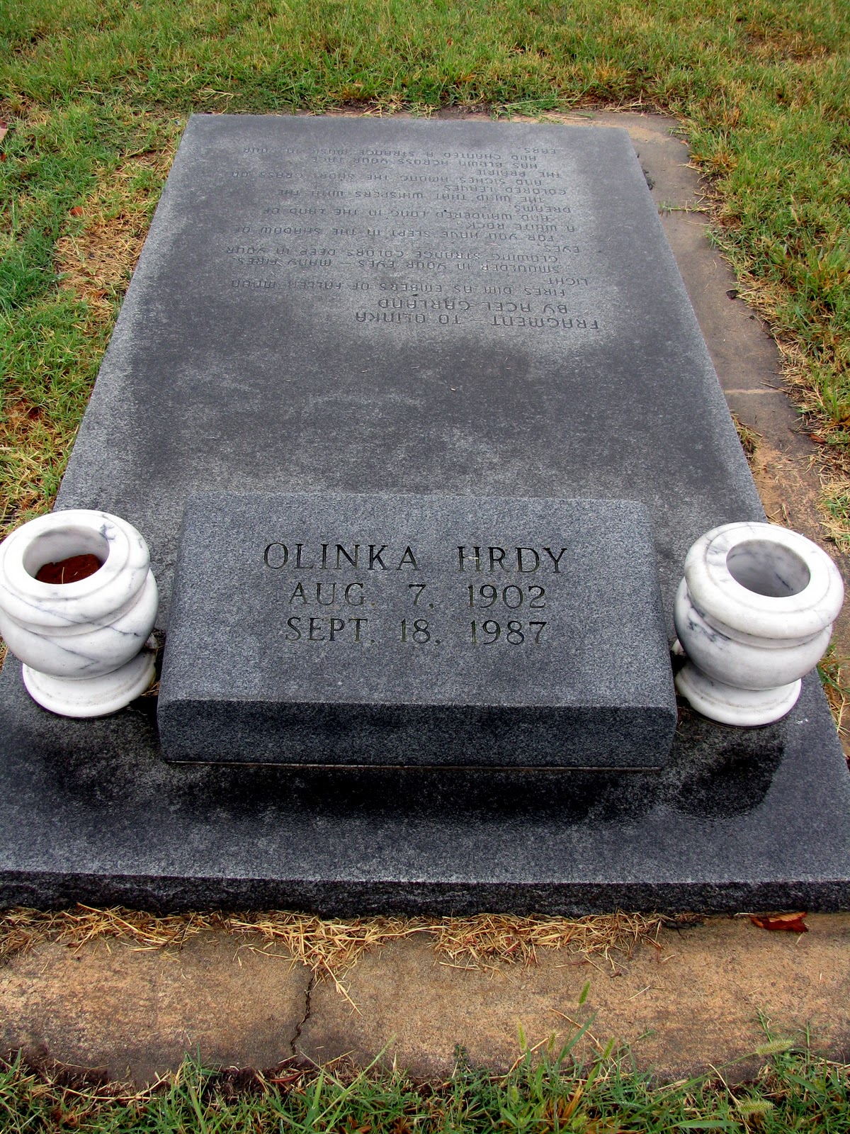 OklaHome: Fragment to Olinka by Acel Garland - The Story of Olinka Hrdy ...